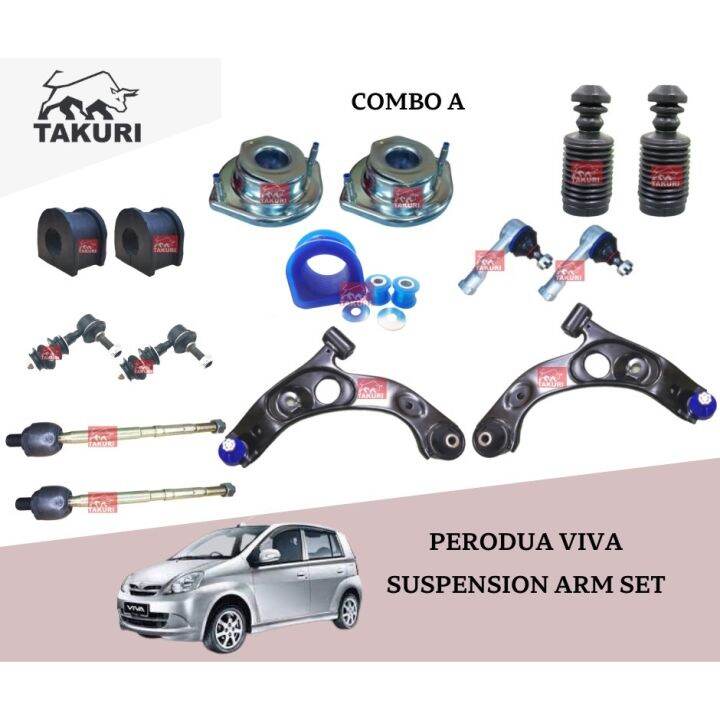 Takuri perodua viva front lower arm assy combo | Lazada