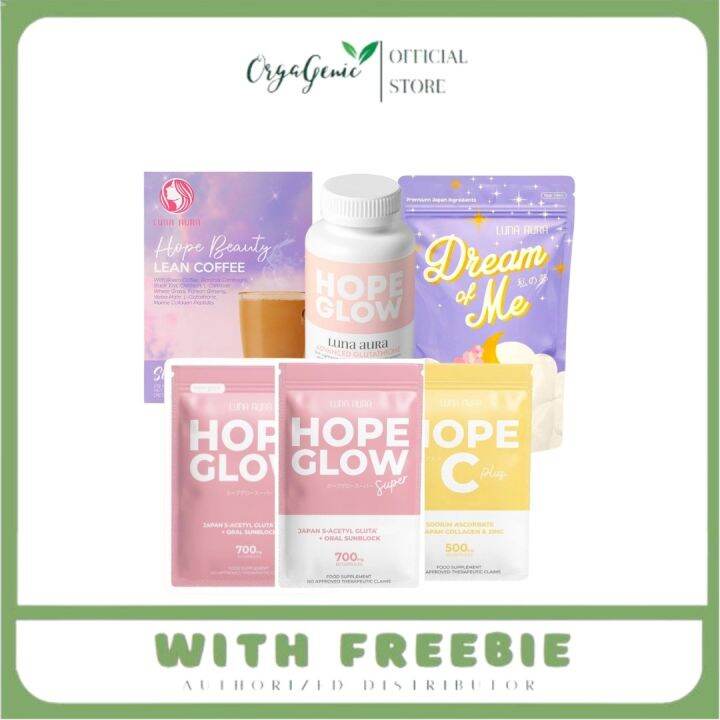 {Orgagenic} LUNA AURA Hope Glow Advanced Glutathione and Hope Beauty ...