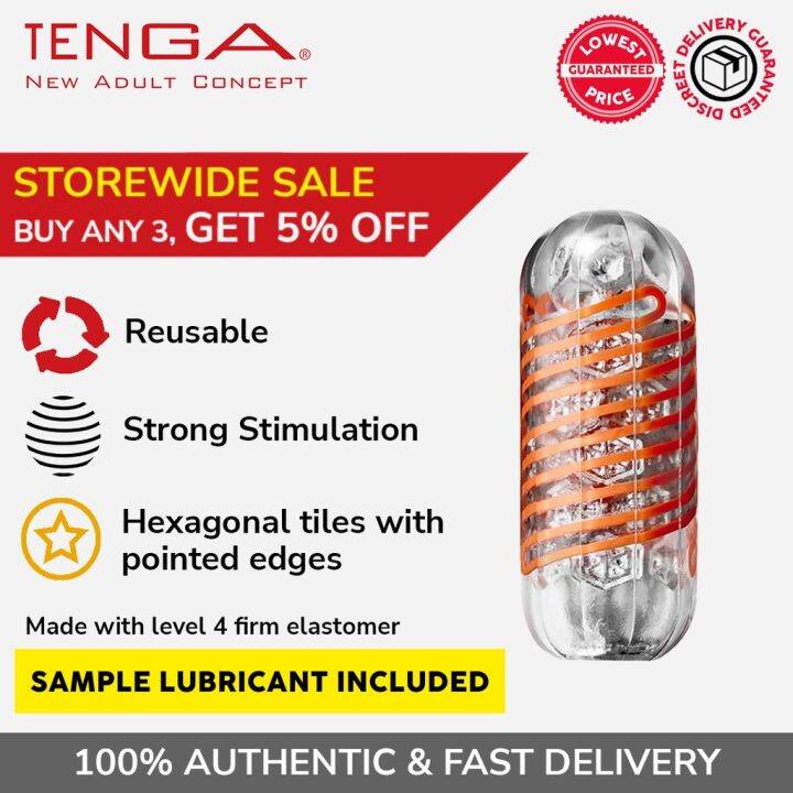 TENGA Spinner 02 Hexa Reusable Male Masturbator | Lazada PH