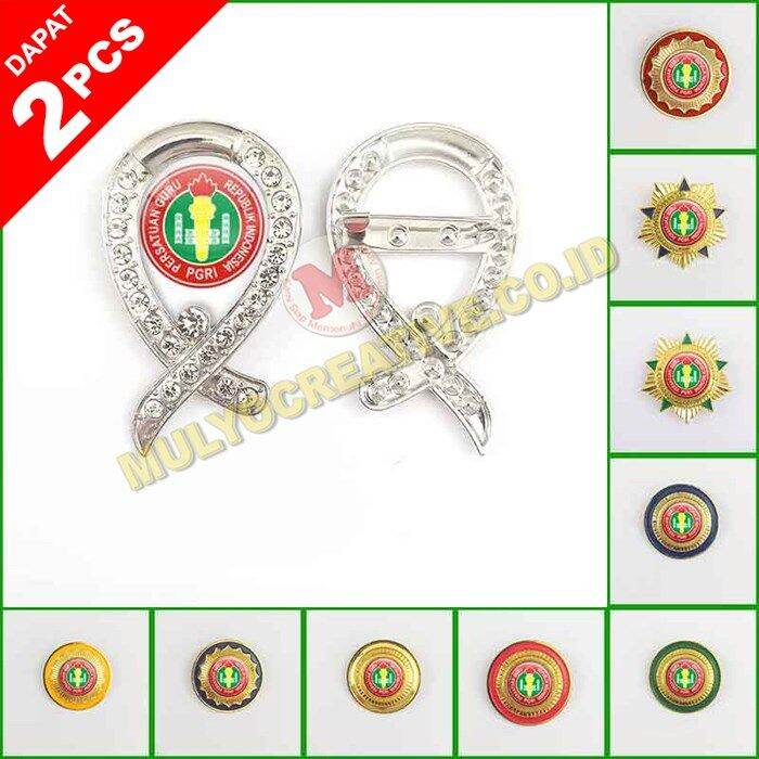 Pin PGRI Pin Bros Logo PGRI Model Premium / 2pcs | Lazada Indonesia