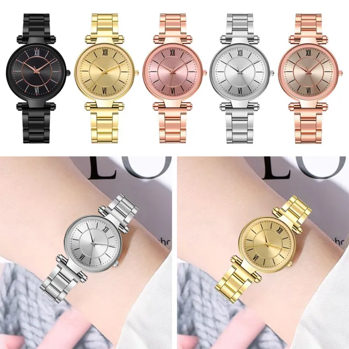 CUTE-FA ใหม่เข็มขัดหนังนาฬิกาแฟชั่นนาฬิกาควอทซ์สบายๆสบายๆที่สวยหรู ...