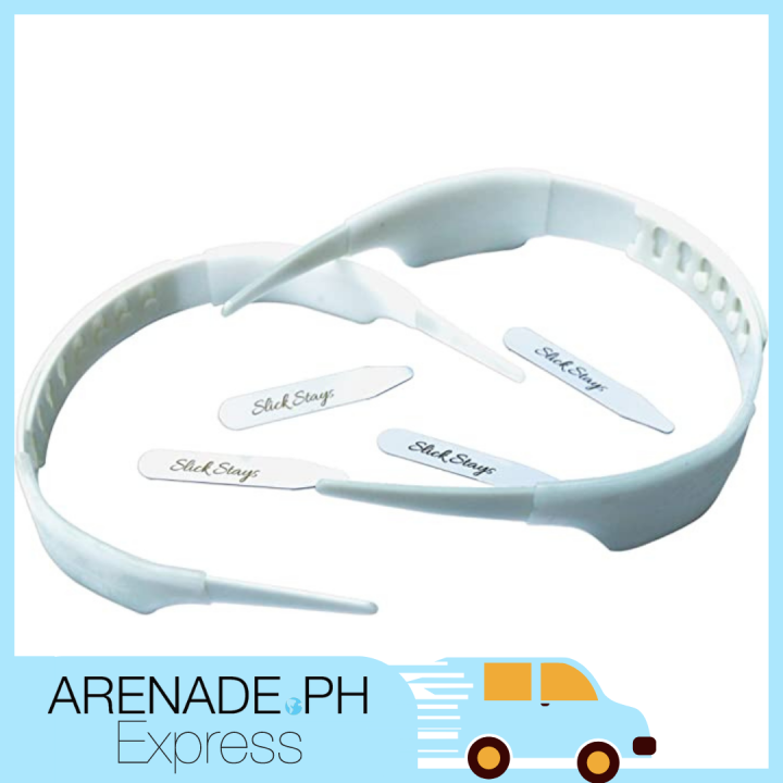 Slick Collar Adjustable Shirt Collar Support Set with Collar Stays for ...