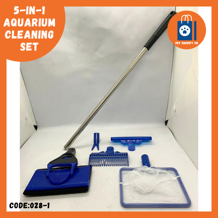 Aqua tools 5-in-1 Aquarium cleaning set/algae scrapper/glass cleaner ...