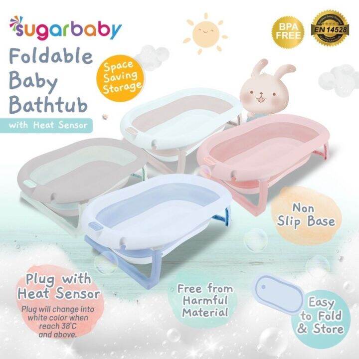 Sugar Baby Foldable Bathtub with Heat Sensor F76 / F79 Bak Mandi Bayi ...