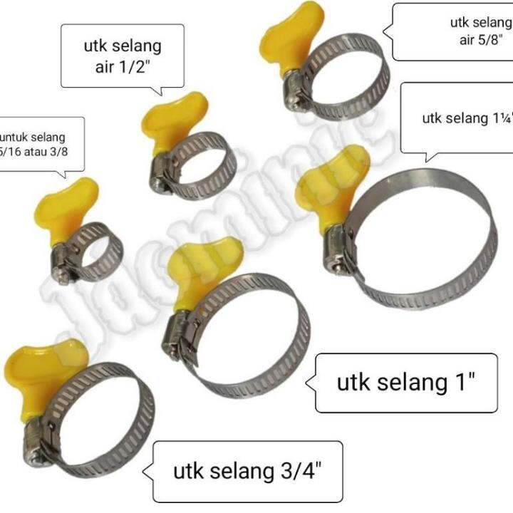 Klem Selang Air Putaran Kupu Kupu Gampang Easy Kuping Pipa Water Hose ...