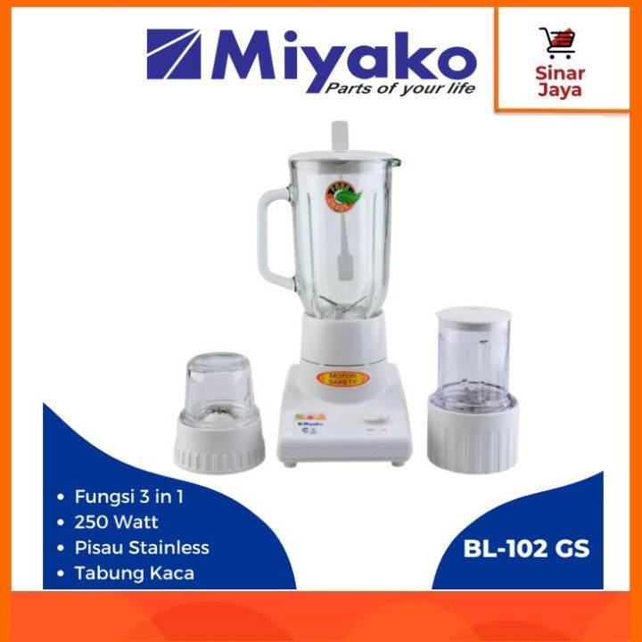 MIYAKO BL-102 GS Blender Kaca 1 Lt 3in1 | Lazada Indonesia