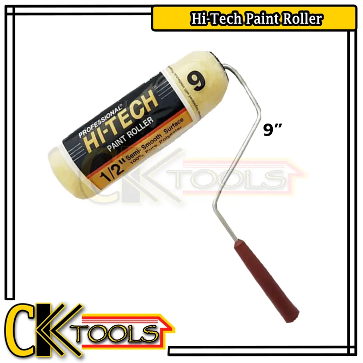 PVC Paint Tray W/ HITECH PAINT ROLLER W /HANDLE (9") | Lazada PH