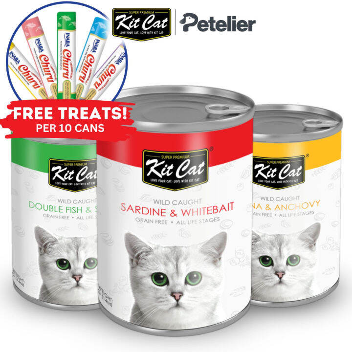 Kit Cat Super Premium Wet Cat Food 400g Can for Adult/Kitten Grain-Free ...