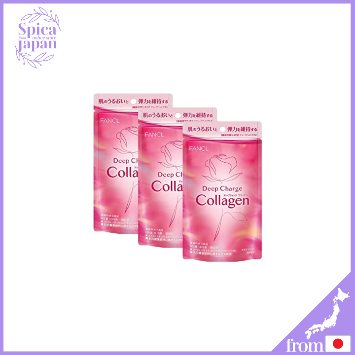 FANCL (New) Deep Charge Collagen 90 Days (30 Days x 3 Bags) [Food with Functional Claims ...