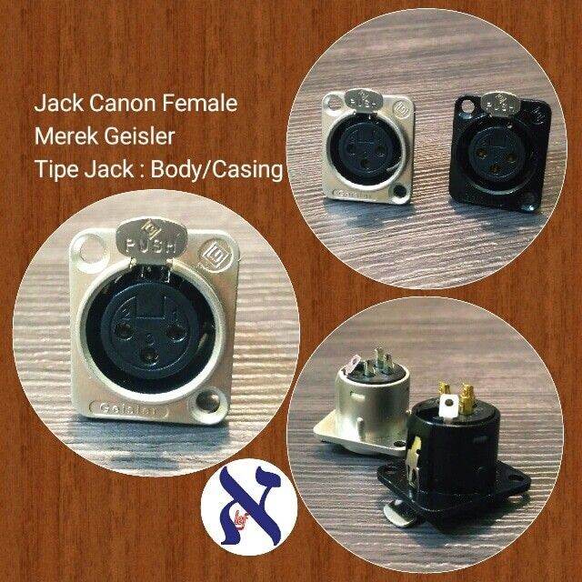 Jack XLR Canon Body Geisler Female Konektor kanon cannon casing | Lazada Indonesia