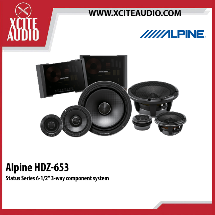 Alpine HDZ-653 Status Series 6-1/2" 3-way component system | Lazada