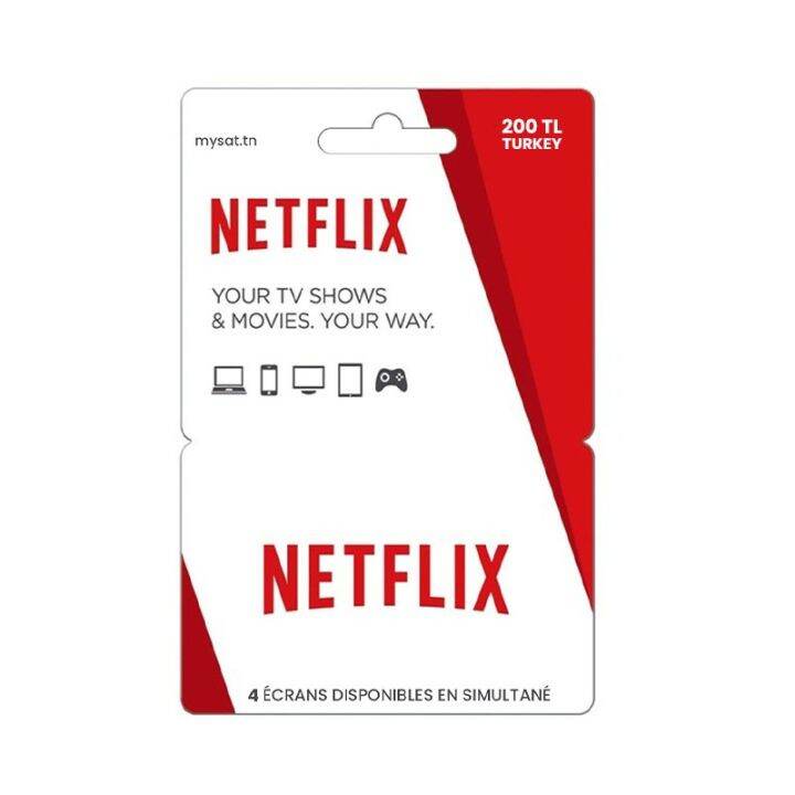 Netflix Gift Card Turkey 200 TL | Lazada.co.th