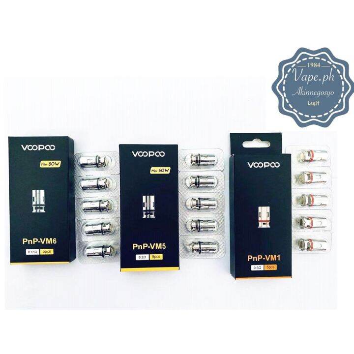 （5pcs）Legit VOOPOO Coil PNP Replacement Occ 0.3-0.6 TM1/VM1/VM3/VM4/VM5/VM6 VAPE POD | Lazada PH