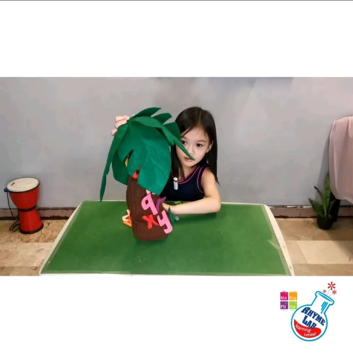 Chicka Chicka Boom Boom Inspired Coconut Tree with Letters Literacy Toy ...