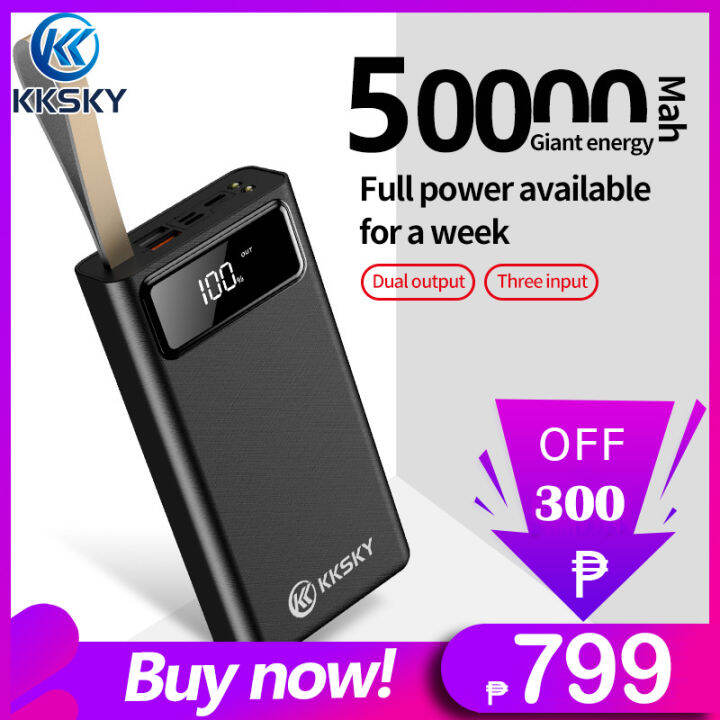 KKSKY Brand Powerbank 50000mah 100% Original fast charging LED LCD ...