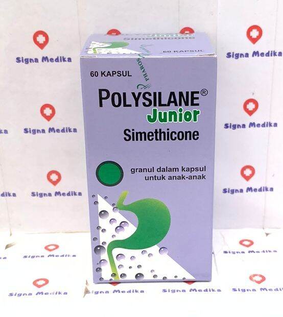 Polysilane Junior Botol Isi 60 kapsul - Obat Maag/Kembung Anak Anak ...