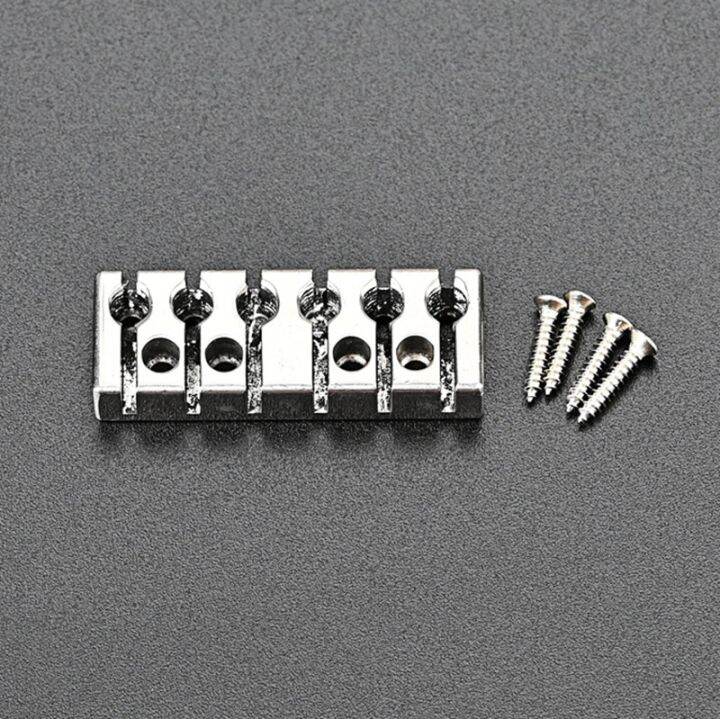 6 String Locking Nut with Mounting Screws for Headless Electric Guitar ...