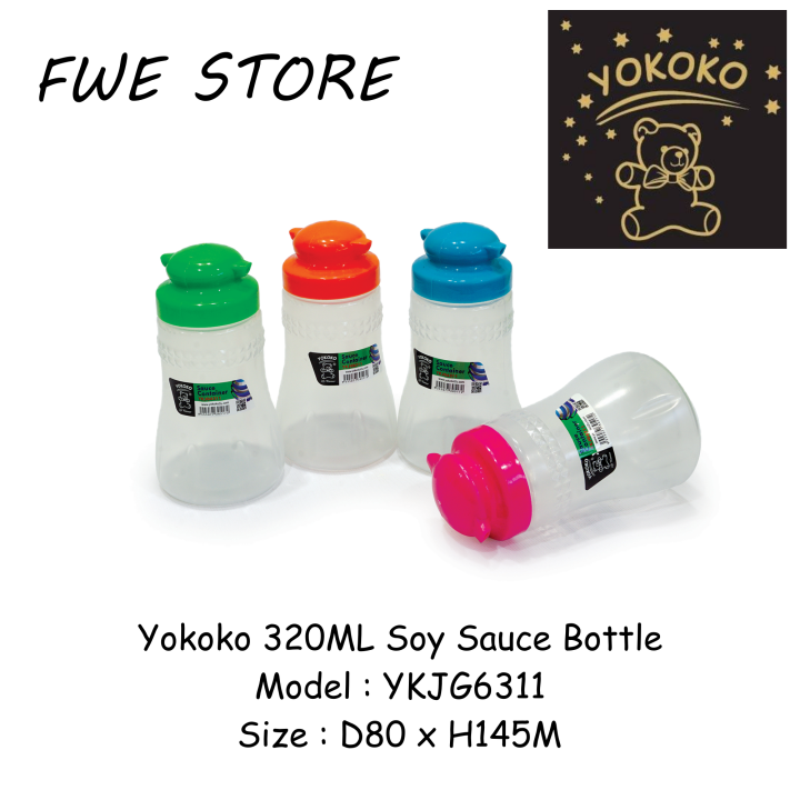 Yokoko 320ML Soy Sauce Bottle/ Botol Kicap / Bottles / Kicap Botol ...
