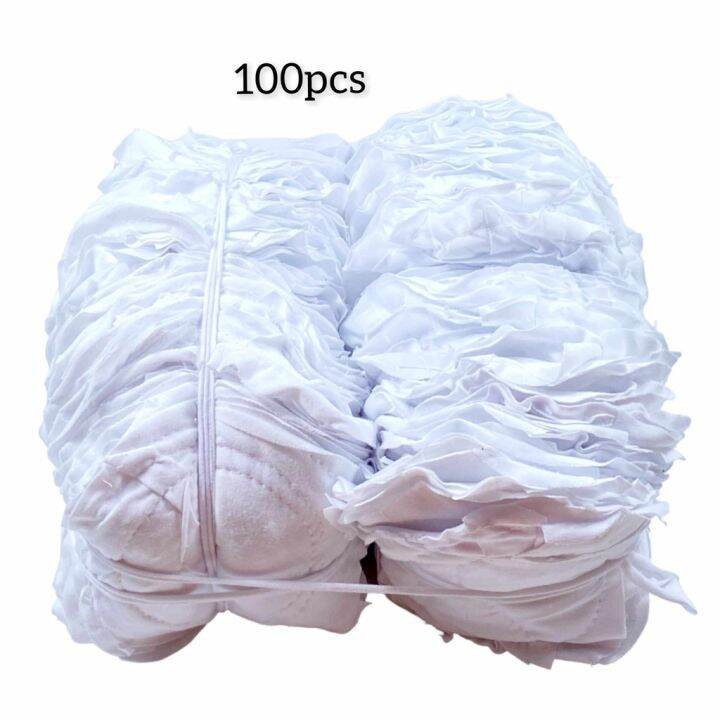 CASA VIDA 50pcs / 100pcs White Basahang Bilog Multipurpose Round ...