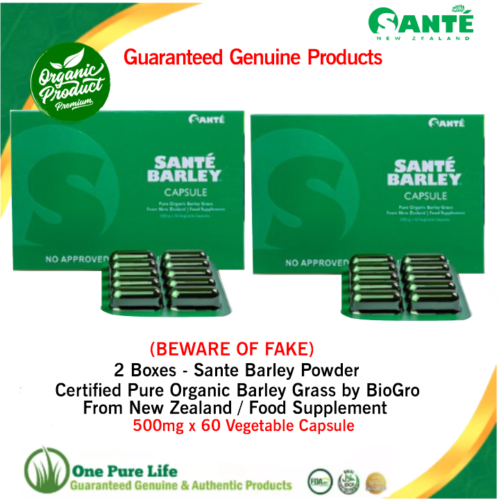 barley capsule from New Zealand 100% Natural and Organic Certified by ...
