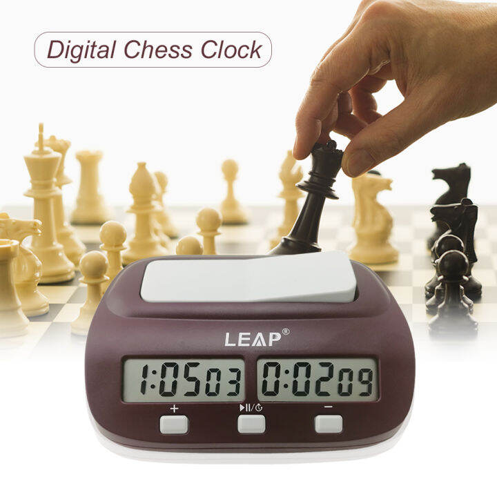Digital Chess Clock Count Up Down Timer Electronic Board Game Competition Master Tournament ...