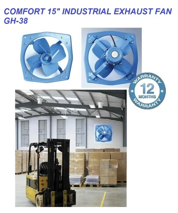 Comfort 15" (380mm) Heavy Duty Industrial Exhaust Fan | Lazada