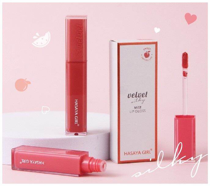 HASAYA GIRL Mist Velvet Lip ลิควิดลิป เนื้อแมทต์ สีสวยชัดติดทน แพคเกจ ...