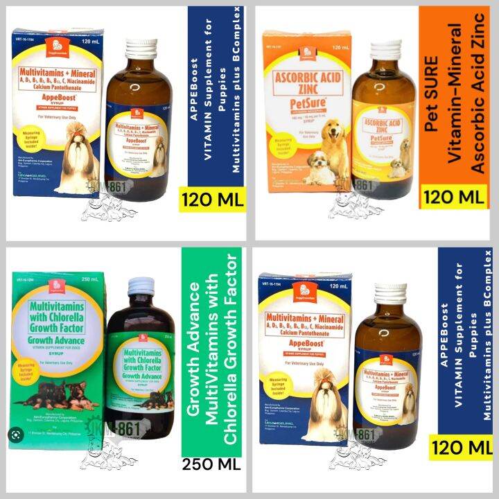APPEBOOST SYRUP 120 ML - GROWTH ADVANCE 120 ML - PETSURE 120 ML ...