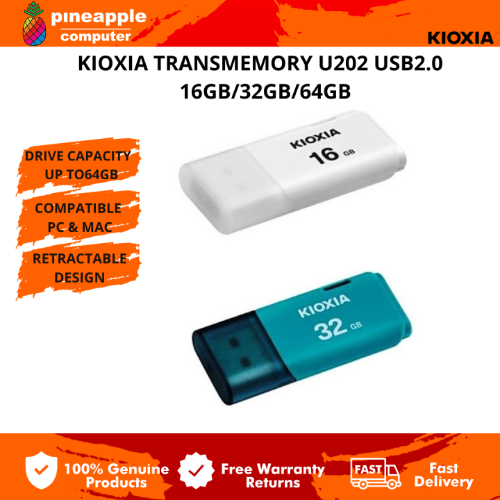 Kioxia Transmemory U202 USB2.0 - 16GB/32GB/64GB | Lazada