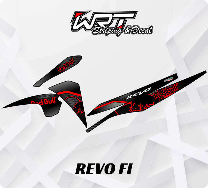 Striping Revo FI-Stiker Lis Decal Revo Fi RedBull | Lazada Indonesia