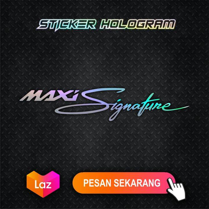 Sticker Maxi Signature Sticker Hologram Maxi Signature | Lazada Indonesia