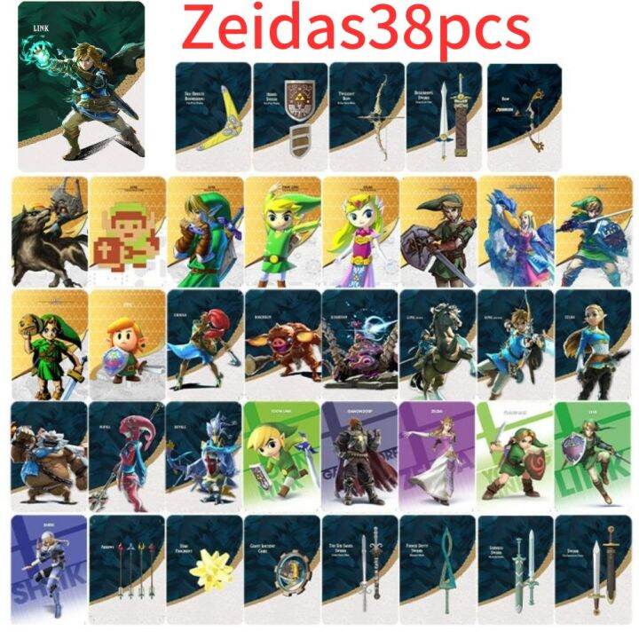 The Legend of Zelda Breath of the Wild 25 piece set Switch amiibo card ...