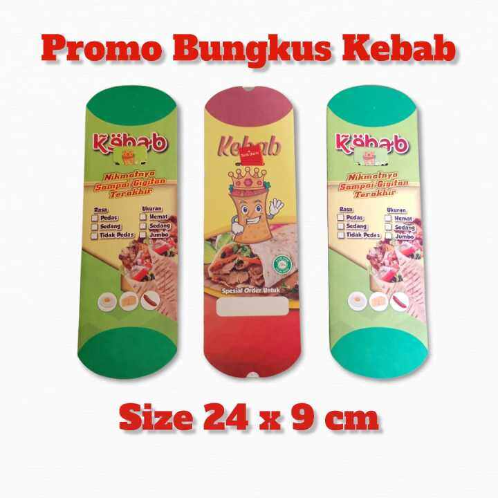 Produk Baru Kemasan Kebab Turki Ukuran 24 x 9 cm Model Tarikan ...