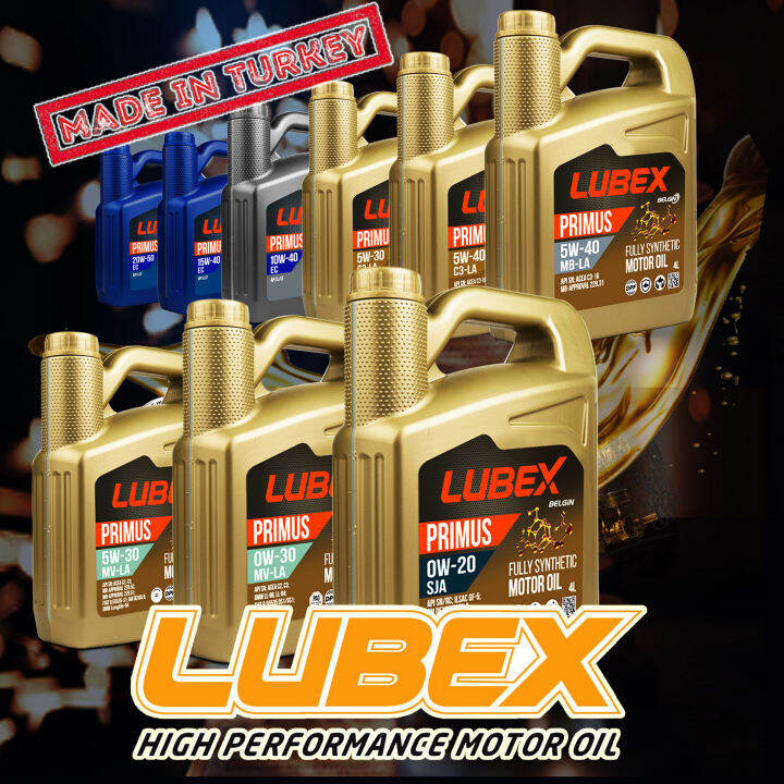 Lubex Engine Oil 4L Fully Semi Synthetic Mineral Engine Oil For Toyota ...