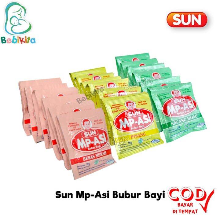 Bubur Sun MP-ASI / Bubur Kemasan Renceng Makanan Pendamping ASI isi ...