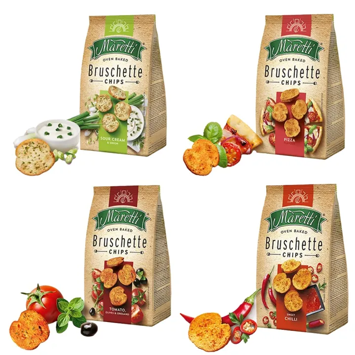 Maretti Bruschette Chips Assorted Flavor (70g) | Lazada