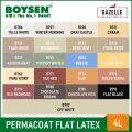 Boysen Color Series Permacoat Flat Latex Acrylic Latex Paint 1L / 4L ...