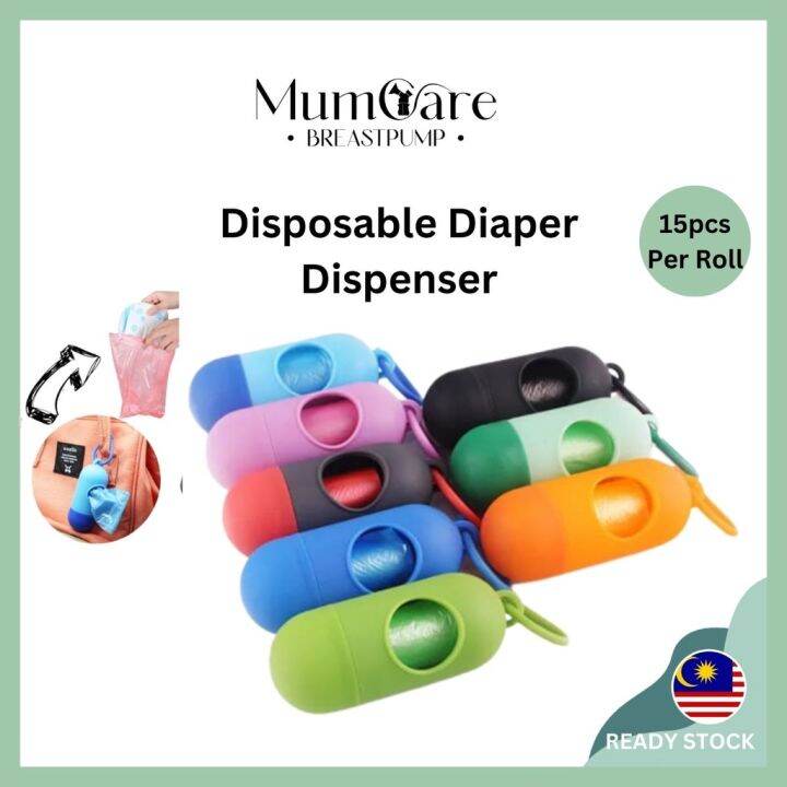 [Ready Stock] Portable Diaper Disposal Plastic Dispenser & Refill Rol ...