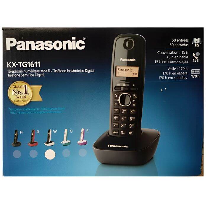 Panasonic KX-TG1611 Telepon Wireless | Lazada Indonesia