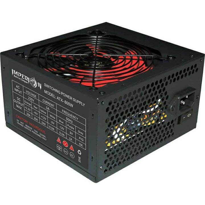 Imperion 600W Extreme Series Black Edition Gaming PSU Power Supply | Lazada