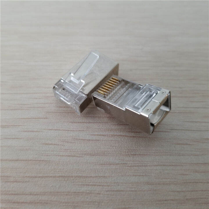 5pcs/lot PC DIY Crystal Modular Plug Lan Network RJ45 CAT5 Connector ...