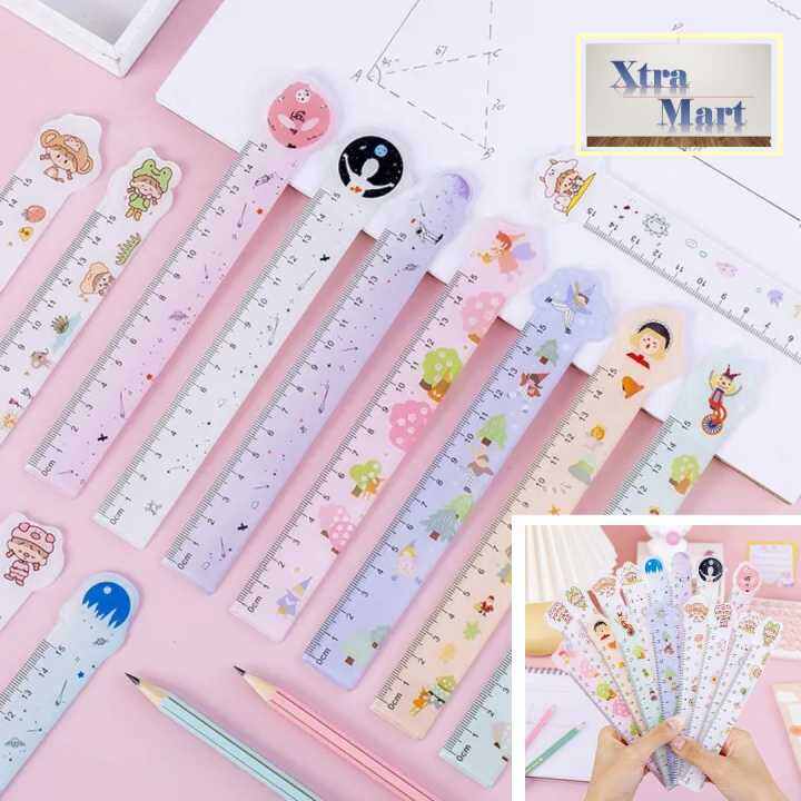 XM - Penggaris 15cm dengan Karakter Lucu Penggaris 15cm Dengan Banyak ...