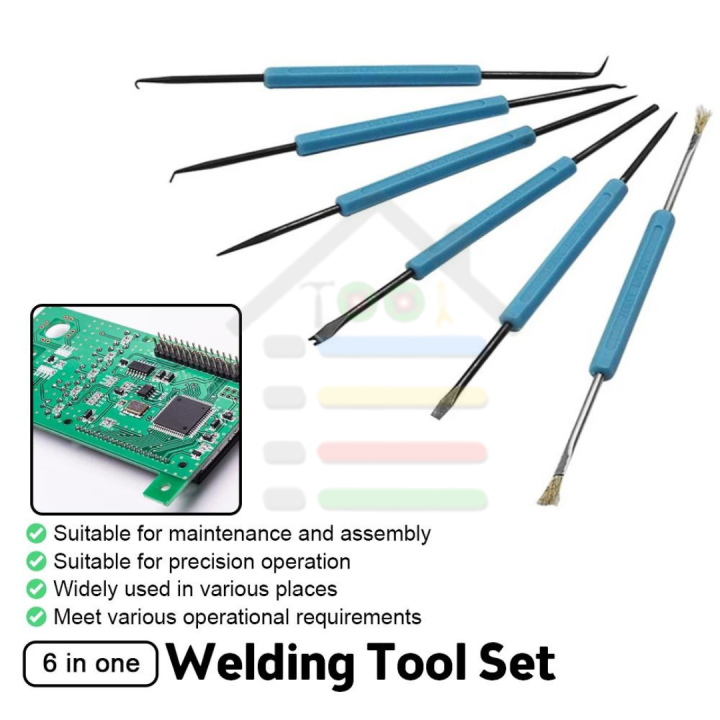 TOOL UNTUK PCB SOLDER ASSIST TOOL KIT SET 6IN1 | Lazada Indonesia