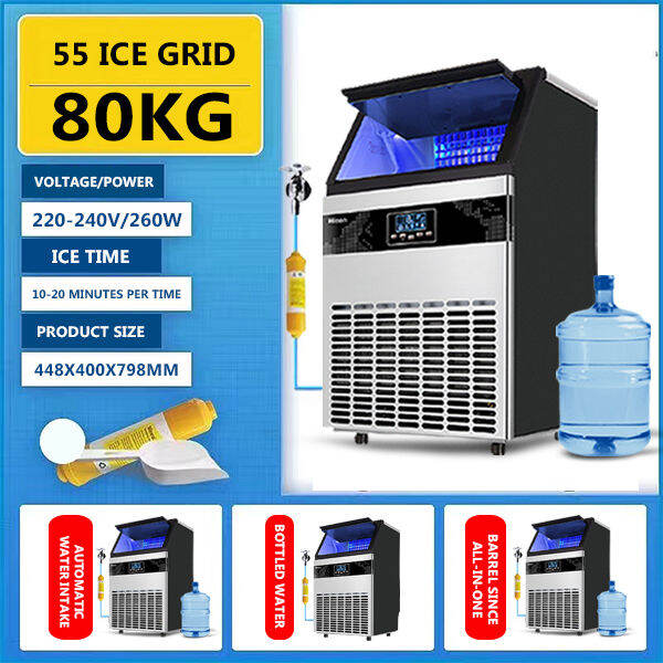 Heavy Duty Automatic Electric Ice Maker Machine Dual water input 40KG ...
