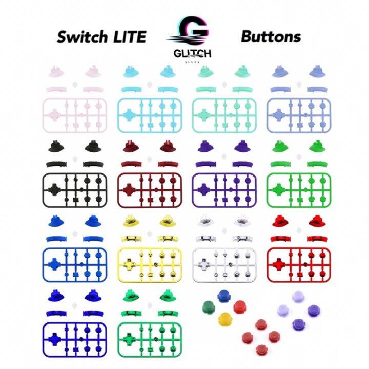 Colored Replacement Buttons For Nintendo Switch LITE / 4 in 1 / 14 in 1 ...