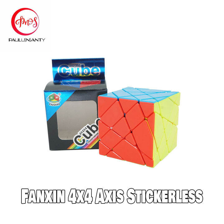 Rubik Axis Fanxin 4x4 Axis Cube Stickerless ORIGINAL | Lazada Indonesia