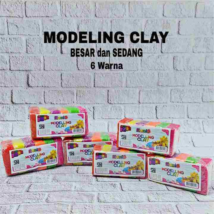 Lilin Mainan Malam / Plastisin / Playdough SEDANG BESAR Kombinasi ...