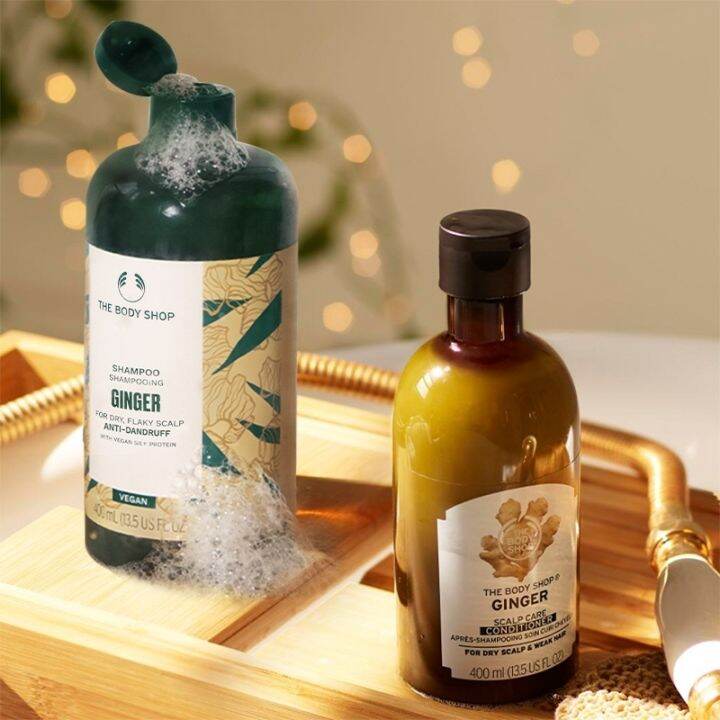 Hot The Body Shop Ginger Anti-Dandruff Hair Care Shampoo And Conditioner Anti Hair Loss Hair ...