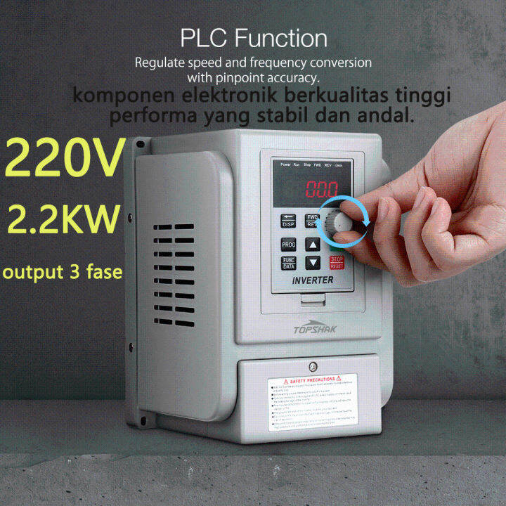 Frequency Inverter Converter 220V 2.2kw Inverter Frekuensi Variabel AC ...