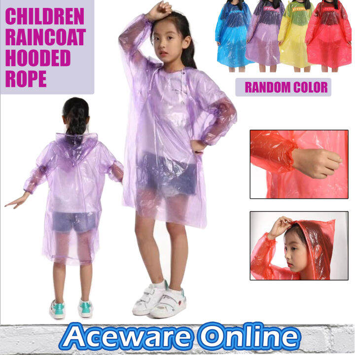 Disposable Rain Coat Kids Raincoat Children Raincoat Hood Raincoat Baju Hujan Budak Baju Hujan ...